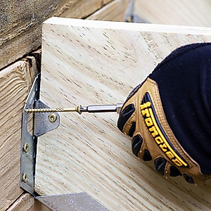 Proferred Professional Decking & Outdoors Wood Screws, Bronze SKT® Coating - 1500 Hour Salt Spray, 10 X 2-1/2",6 Lobe 25 Drive (240pcs with 1 Bit in Jar) Model Number: V56101