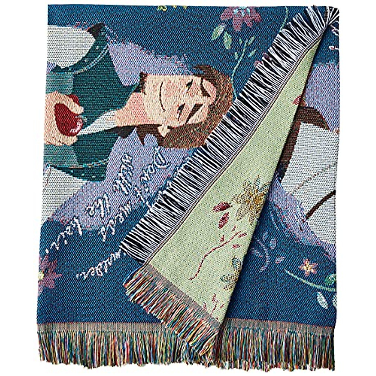 Disney's Princesses, "Storytime Tangled" Woven Tapestry Throw Blanket, 48" x 60", Multi Color