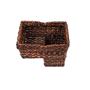 Creative Co-Op Woven BacBac Leaf Stair Basket, Natural