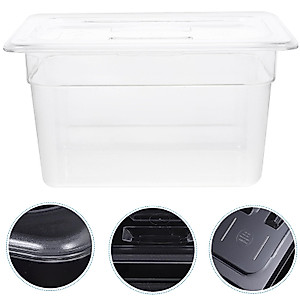 Kichvoe 1 Set plastic freezer organizer vegetable tray with lid food storage containers food prep storage containers freezer containers plastic storage containers bread with cover bacon