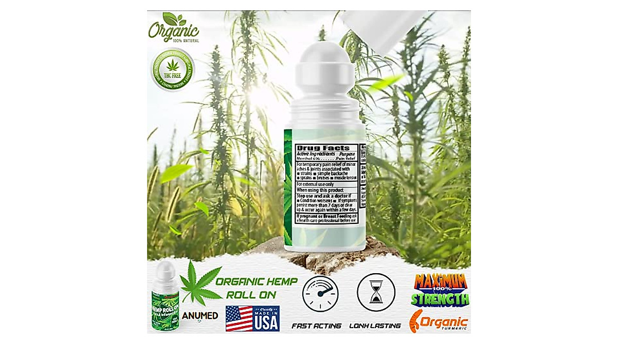 ANUMED Hemp Roll-On 4000mg for Fast Pain Relief