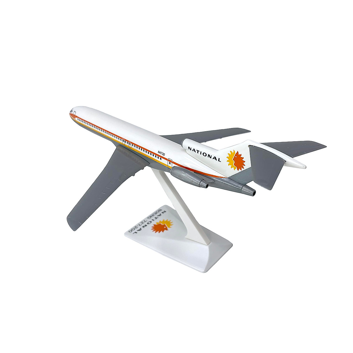 Flight Miniatures National Airlines 1967 Livery Boeing 727-200 1:200 Scale Display Mode