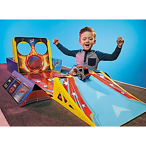 Little Tikes® My First Cars™ Crazy Fast™ 4-in-1 Dunk’n, Stunt’n, Game’n Set with one Exclusive Pullback Toy Car Vehicle, Goes up to 50ft!