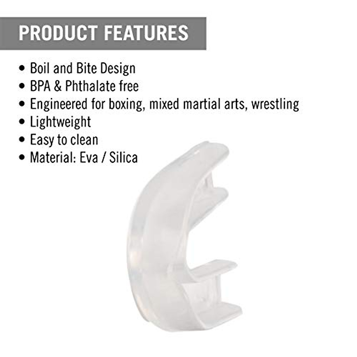 Everlast Single Mouthguard, Clear