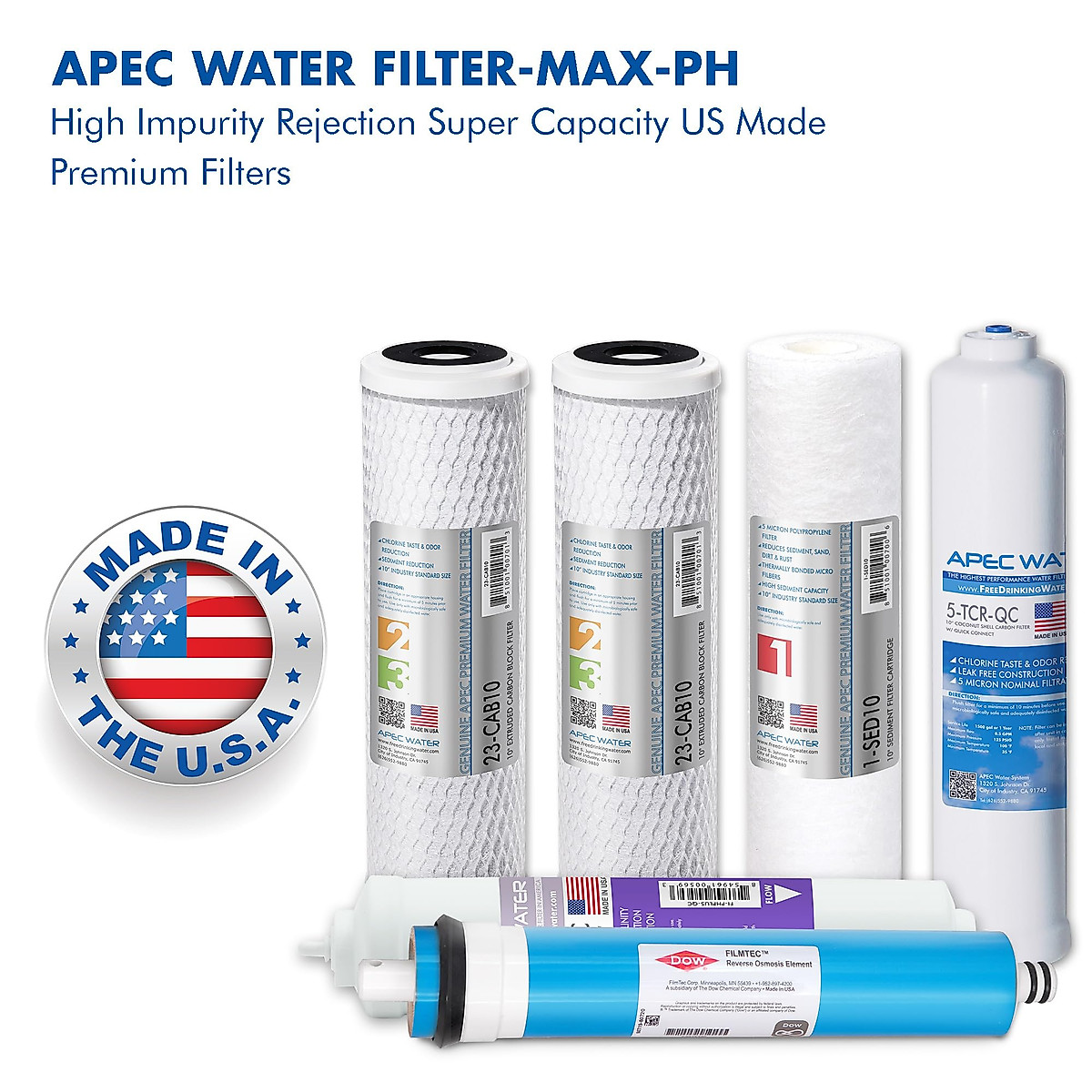 APEC Water Systems FILTER-MAX-PH Water Filter Replacement