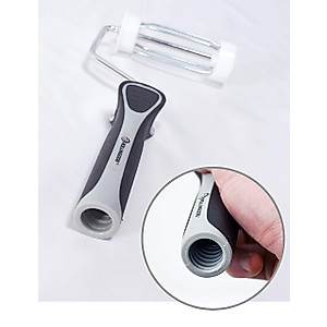 ROLLINGDOG 4 Inch Mini Roller - 3/8" Nap Roller Covers,Small Paint Roller for Wall, Trim, Detail Painting