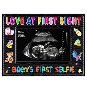 SICOHOME Baby Sonogram Picture Frame,Ultrasound Picture Frames Gift for Grandparents Mom To Be,New Mom Gifts for Women,Pregnancy Announcement Gift for Grandparents Father Mom to Be,Gender Reveal Gift