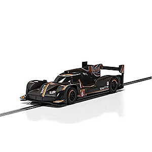 Scalextric Ginetta G60-LT-P1 DHL Silverstone 1:32 Slot Race Car C4264, Black & Orange