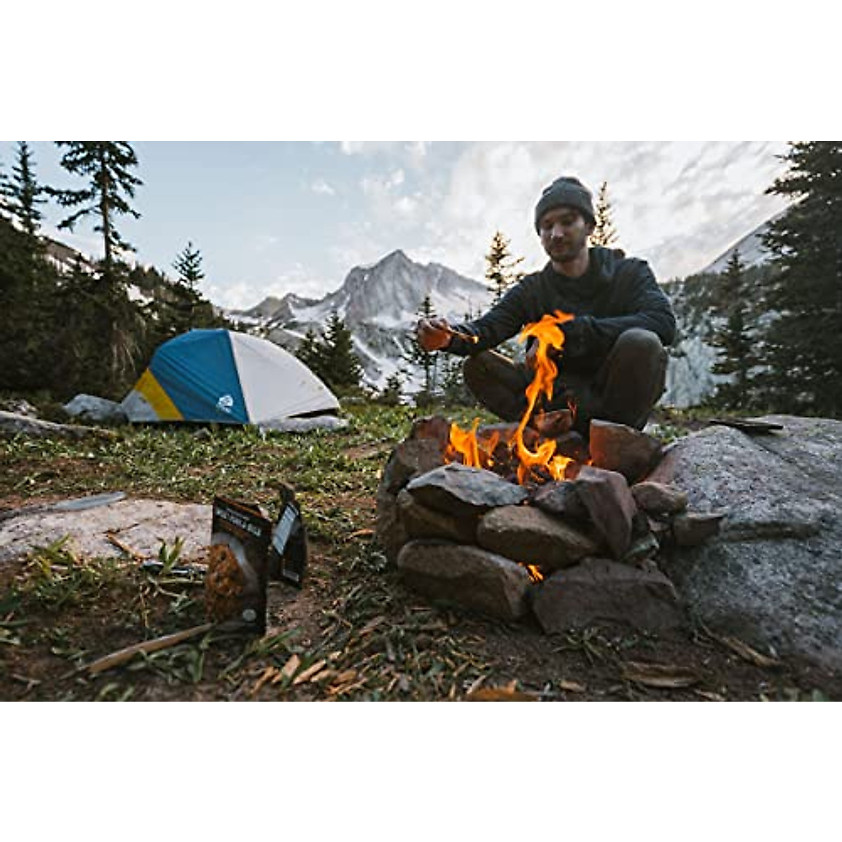 Sierra Designs Meteor Lite, Freestanding Lightweight Backpacking & Camping Tent with 2 Doors/Vestibules, Stargazer Rain Fly, Aluminum Poles (3-Person)