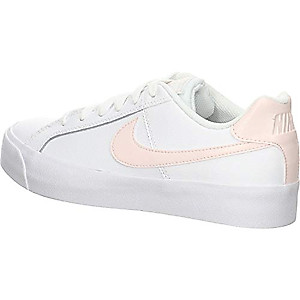 Nike Women's Court Royale AC Sneaker, White/Light Soft Pink, 8 Regular US