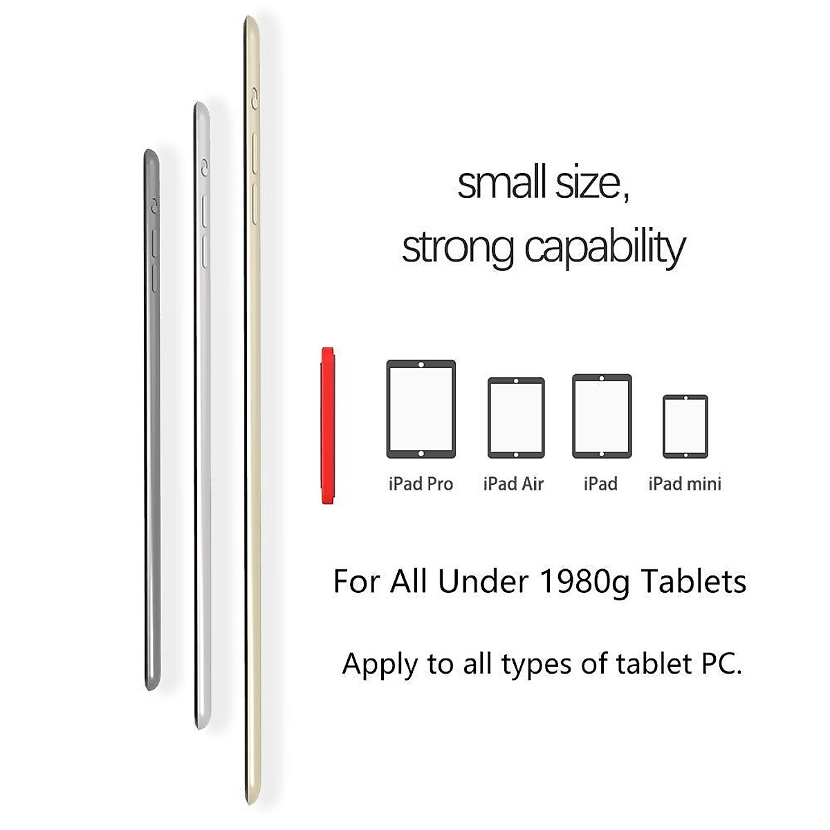 AiTrust iPad Wall Mount Stand, Tablet Mount with Magnetic Base, Support for Tablets with Magnet, Kindle/IPad Pro, Galaxy Tab/Note