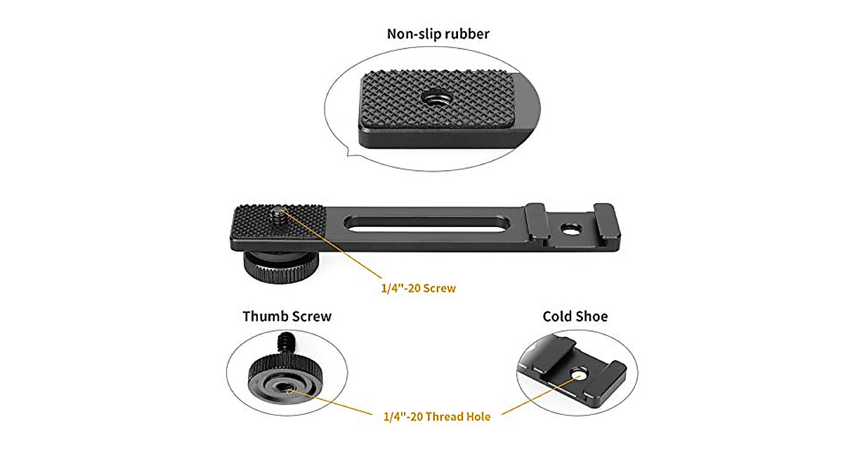 ChromLives Cold Shoe Extension Bar for Cameras & Gimbals | Improved ...