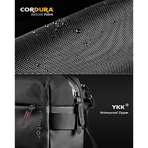 tomtoc Laptop Messenger Shoulder Bag for 13 inch iPad Pro/Air, 13 inch MacBook Pro/Air, Minimalist Chest Crossbody Bag, Water-resistant Everyday Carry Pack for Business, Travel, Work