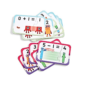 Learning Resources Numberblocks Adding and Subtracting Puzzle Set, Numberblocks Jigsaw Puzzle, Maths Jigsaw Puzzle, 20 Educational Puzzles in a Box, 2-Piece Puzzles, Ages 3+