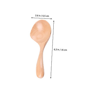 SWOOMEY vintage spoons Wooden Ladle wooden cooking spoons handled soup ladle wooden spoon Salad Spoon kitchen ladle wooden utensils for eating rice spoon wooden shovel old fashioned Bamboo