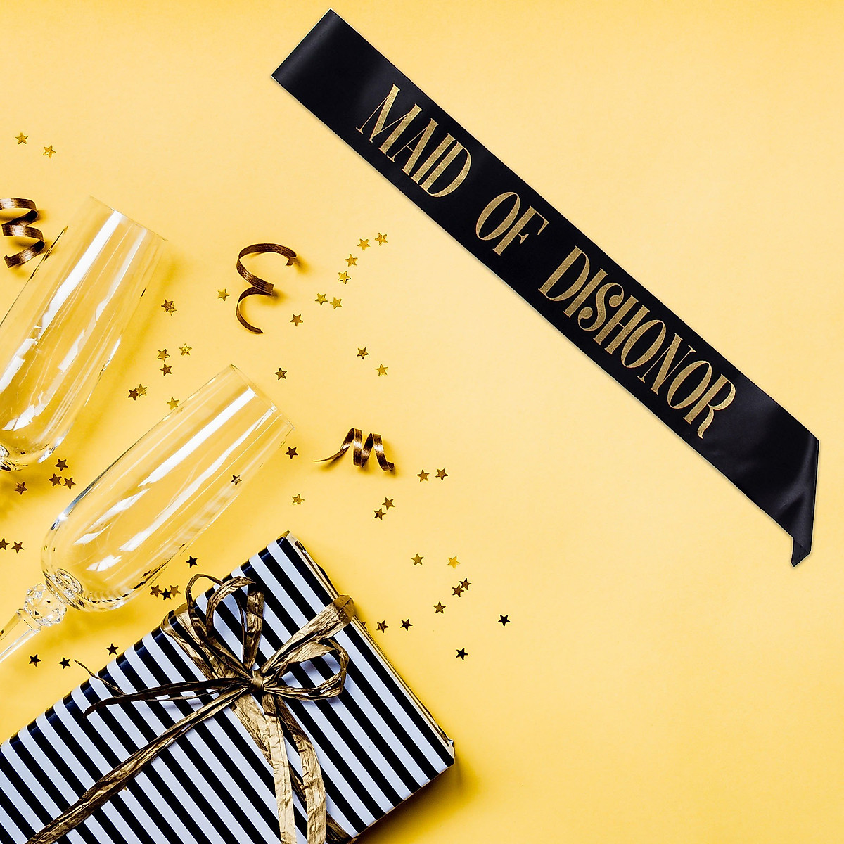 7 Bachelorette Sashes- 6 Bride Tribe Sashes and 1 Bride to Be Sash (Black)