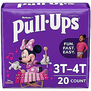 Pull-Ups Girls' Potty Training Pants, Size 5, 3T-4T, 20 Ct