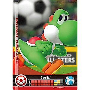 Nintendo Mario Sports Superstars Amiibo Card Soccer Yoshi for Nintendo Switch, Wii U, and 3DS