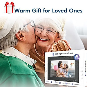 NETHGROW 32GB IPS Touch Screen Digital Picture Frame - 10.1 Inch WiFi Digital Photo Frame for Home Desk or Wall Decor, Share Photos Instantly via APP or Email, Unlimited Cloud Storage