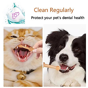2Pcs Small Dog & Cat Toothbrush Kit with Storage Box, Soft Silicone Cat Dog Tooth Brushing Kit, Tongue Cleaner for Pet Tooth Brushing | Easy to Handle | Deep Clean for Toothbrush for Dogs Small Breed