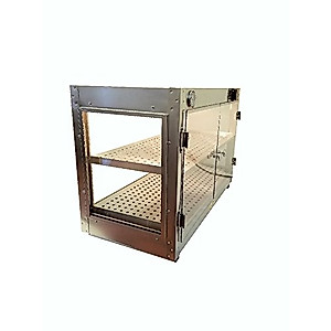 HeatMax Commercial Countertop Food Warmer Display Case With Water Tray 30x15x20