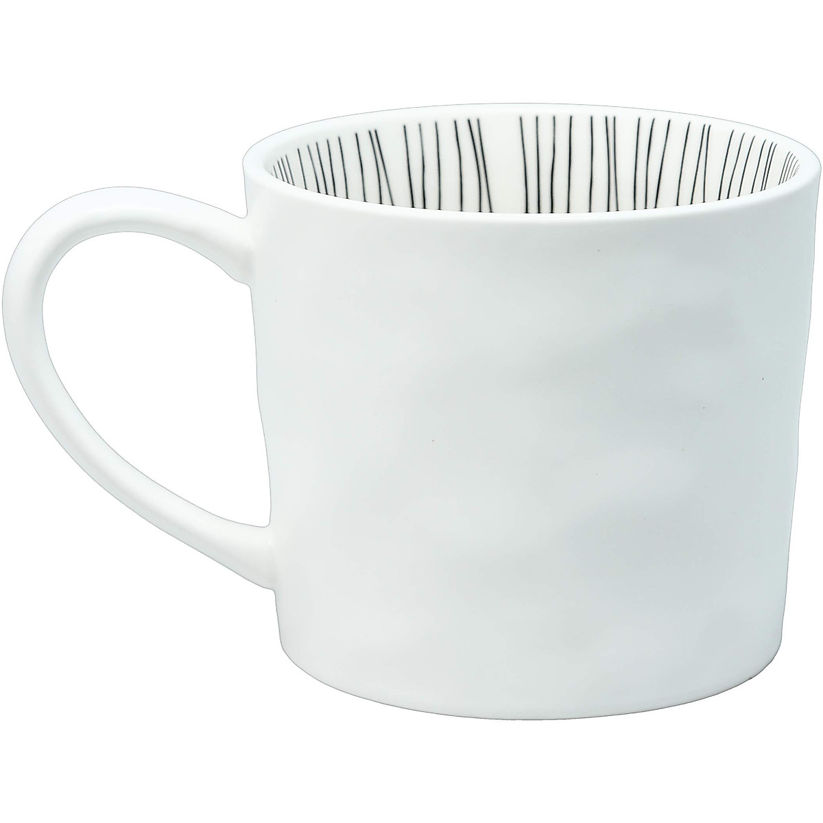 Pavilion - Mom You Are Loved - 16 Oz Debossed Butterfly Rainbow Stripe Coffee Cup Mug