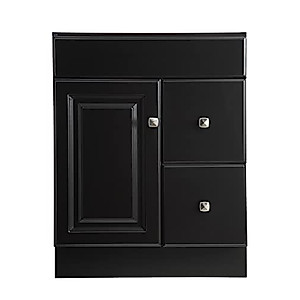 Design House Wyndham 24 Inch Bathroom Vanity, Freestanding Bathroom Sink Cabinet - Solid Wood Bathroom Vanity Cabinet, Dark Espresso