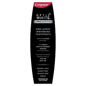 Colgate Optic White Pro Series Whitening Toothpaste with 5% Hydrogen Peroxide, Stain Prevention, 3 Oz Tube