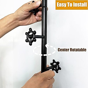 changqing Vertical Faucet Coat Rack Wall Mounted 35 Inch, Metal Rotatable Vertical Hat Rack for Wall, Modern Wall Coat Tree for Hats, Jackets, Bags, Entryway Bedroom