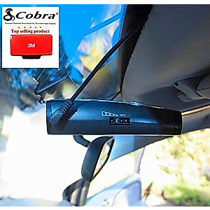 C3M Permanent Windshield Mount for Cobra Radar Detector Most 9-17 Model