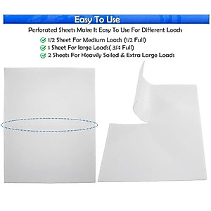 Super Wow Laundry Detergent Sheet - Fresh Scent - No Plastic Jug up to 72 Loads, Liquidless