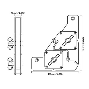 BOTEGRA Welding Magnet, 2Pcs Wide Application 28kg Maximum Pull Out Force Welder Angle Support 90 Degree Arrow Design for Metal