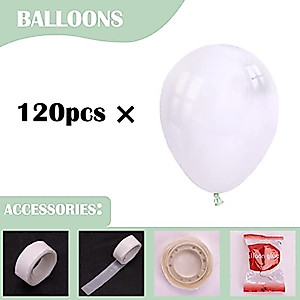 120pcs Mint Green Balloons 5inch Mint Green Balloons Pastel Green Balloons Latex Balloons Birthday Party Balloon for Light Green Balloon Garland Arch Kit Baby Shower Wedding Valentine Decors Christmas