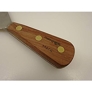 Dexter Russell USA 4in Hi Carbon Scraper Forged Angled Stiff Blade Full Tang Triple brass rivets Bolster 25RC4 Wood Handle Factory Second