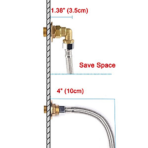 MOSELNY Installation Kit for Wall Mount Commercial Kitchen Sink Faucet, Backsplash Mount Set for Stainless Steel Commercial Compartment Prep & Utility Sink (2Pcs)