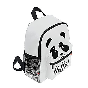 Glaphy Kid's Backpack Panda Funny Toddler Backpack for Daycare Travel, Preschool Bookbags for Boys Girls