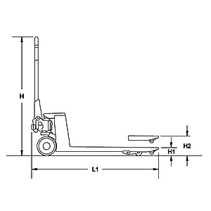 CARBO GLIDE 6000 Heavy-Duty Pallet Jack 5500 lbs/Hand Pallet Truck (27"x48")