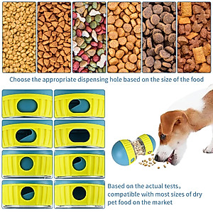 ADKYSL Treat Dispensing Dog Toys, Interactive Dog Toy to Keep Dogs Busy, Suitable for Large, Medium, and Small Dogs (Green)