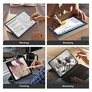 Shortcut Smart Button Stylus Pen for iPad Apple Pencil 1st 2nd Generation,BENWIS Pro 3X Fast Charge Apple Pencil Work for 2018-2023 iPad 6/7/8/9/10, iPad Mini 5/6, iPad Air 3/4/5, iPad Pro 11"/12.9"