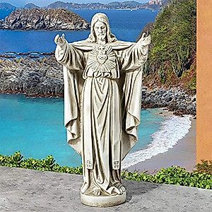 Design Toscano The Sacred Heart of Jesus Spiritual Garden Statue