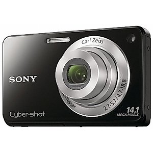 Sony Cyber-Shot DSC-W560 14.1 MP Digital Still Camera with Carl Zeiss Vario-Tessar 4x Wide-Angle Optical Zoom Lens and 3.0-inch LCD (Black)
