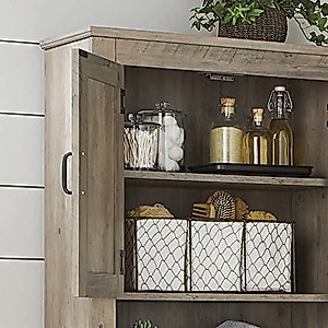 IMCE Rustic Gray 26 in. W Bathroom Space Saver, Better Homes & Gardens Over The Toilet Storage Cabinet