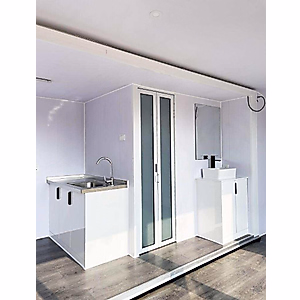 Modern Luxury Portable Prefabricated Pod Cabin, Galvanized Steel Outdoor Prefab House with Eco-Friendly Interiors and Smart Home Features, Perfect for Living and Studio Space