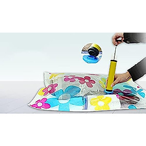 kkhouse Vacuum Compressed Bags Hand Pump Color Random Manual Compression Bags Air Pump Home Organizing Supply Home Storage Pump 1pc