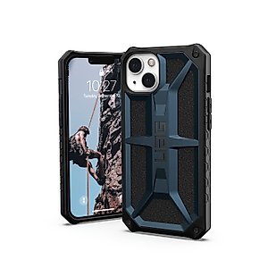 URBAN ARMOR GEAR UAG Designed for iPhone 13 Case Blue Mallard Rugged Lightweight Slim Shockproof Premium Monarch Protective Cover, [6.1 inch Screen]