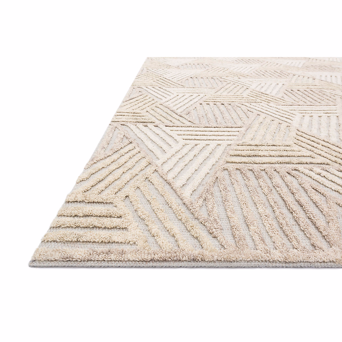 Loloi Ehren Collection EHR-04 Oatmeal/Ivory 2'-3" x 3'-9" Accent Rug