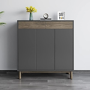 JYDQM Nordic Wooden Simple Shoe Cabinets Thin Design Entrance Vertical Wooden Shoe Home Furniture