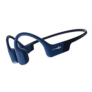 Aftershokz Aeropex (Rebranded as Shokz OpenRun) - Open-Ear Bluetooth Bone Conduction Sport Headphones - Sweat Resistant Wireless Earphones for Workouts and Running - Built-in Mic