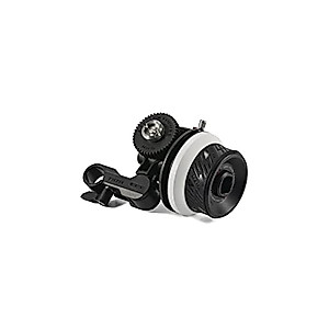 Tilta Tiltaing Pocket Follow Focus | Pull Focus on DSLR, Mirrorless, and Compact Cine Lenses | A/B Stops | Includes 15mm Rod & Rod Holder Mount | FF-T07
