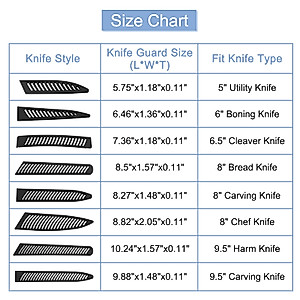 uxcell 2Pcs Knife Cover Sleeves Blade Edge Guards for 6" Boning Knife Protector Universal Knife Sheath for Kitchen, Black